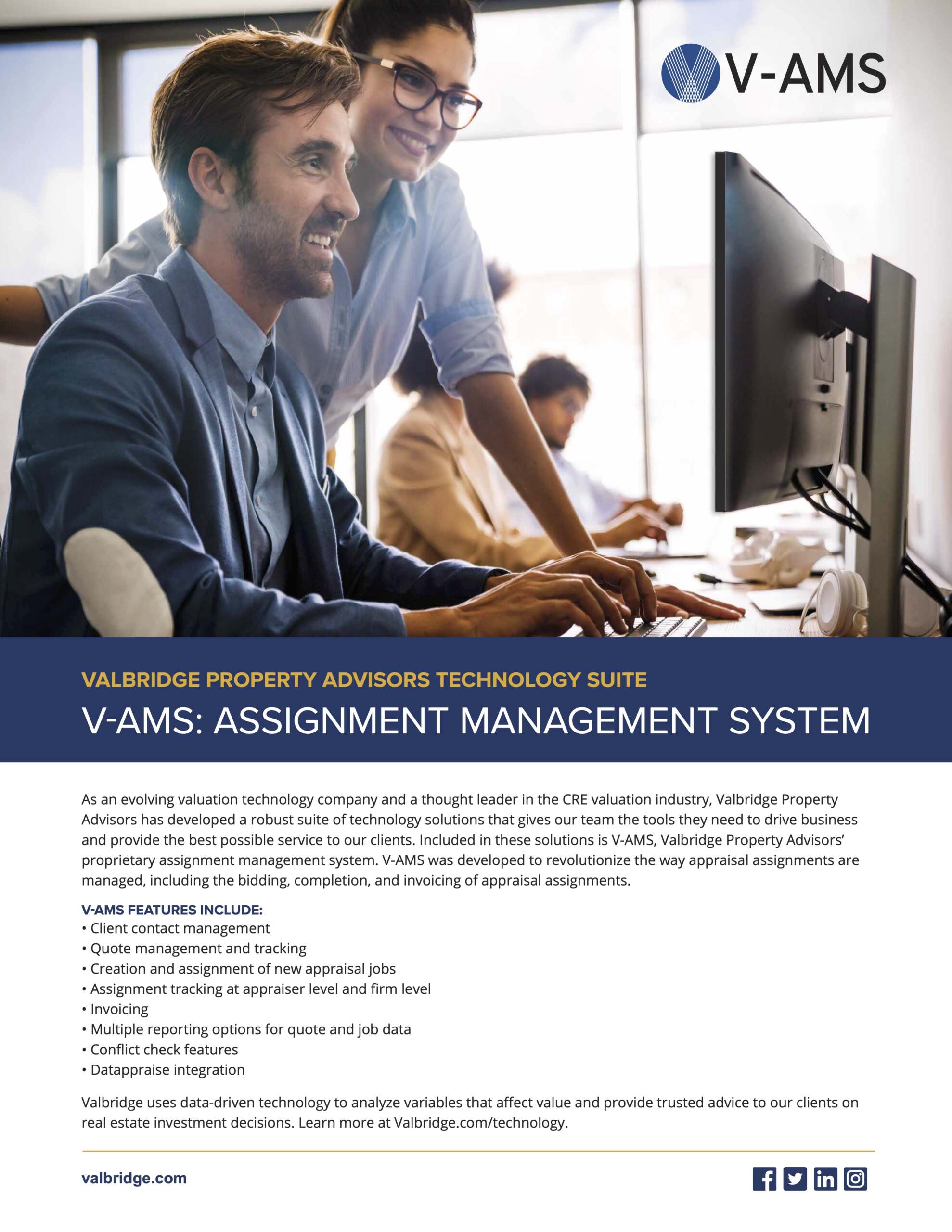V-AMS: Assignment Management System – Valbridge Property Advisors